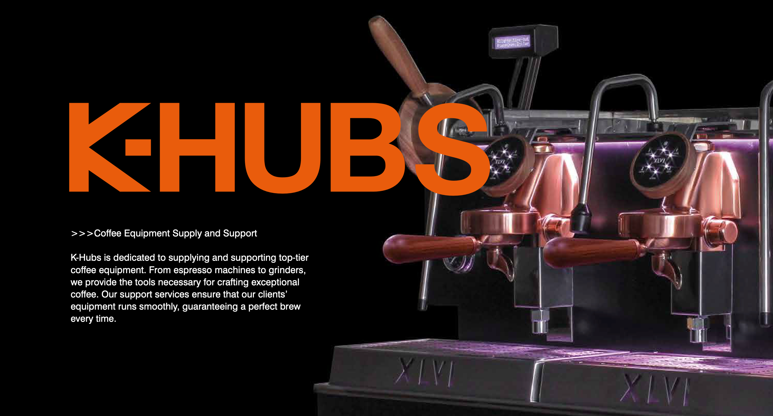K-HUBS - Coffee & F&B equipment • Tech support • Smart distribution